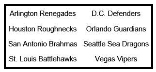 Battlehawks return for kickoff in 2023; XFL reveals names, logos ...