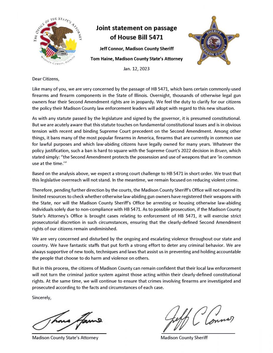 Madison County State’s Attorney, Sheriff issue joint statement on ...