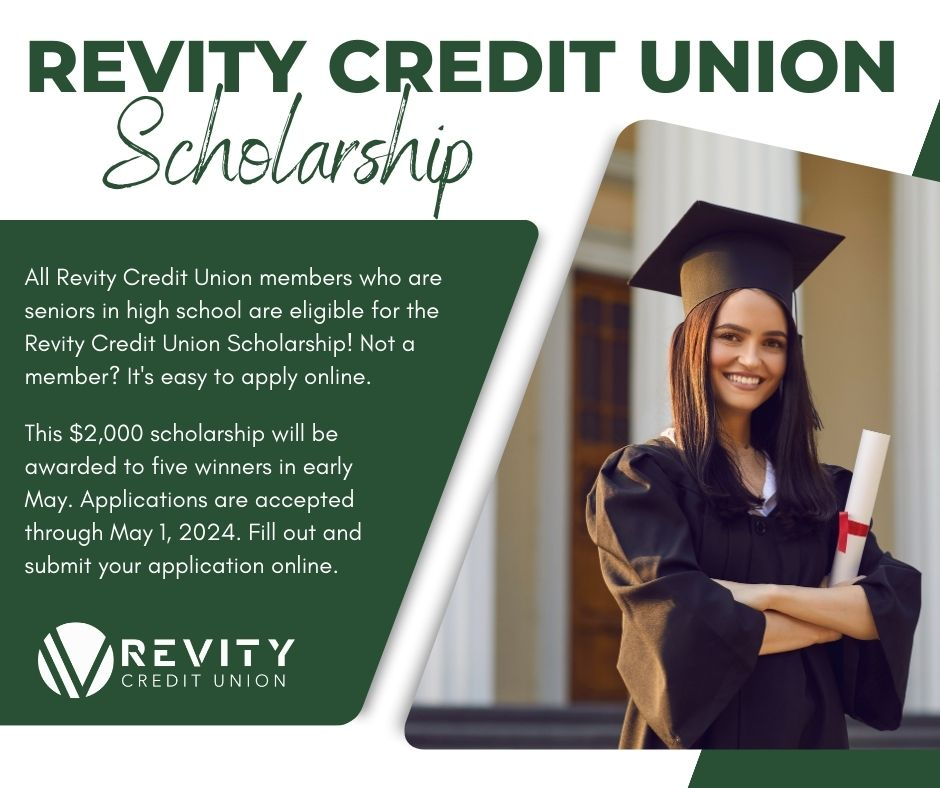 Revity Credit Union offers scholarship opportunity for member high ...