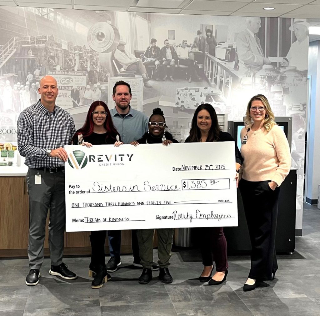 Revity Credit Union employees raise $1,385 for Sisters in Service ...